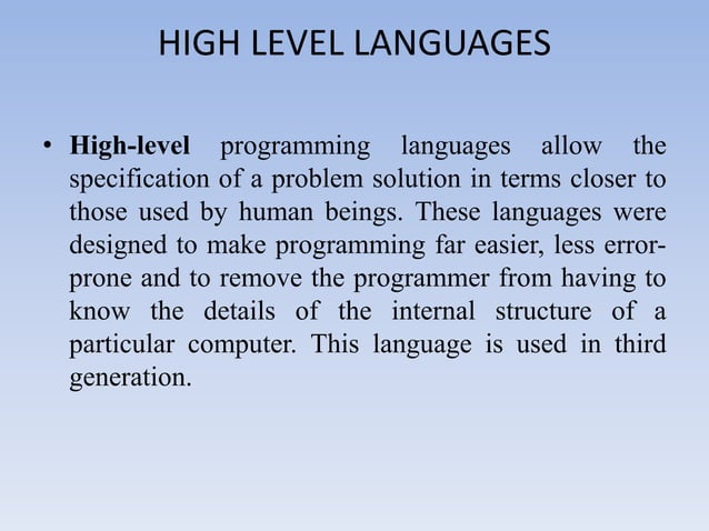 Basic Meaning of Computer languages | PPT | Free Download