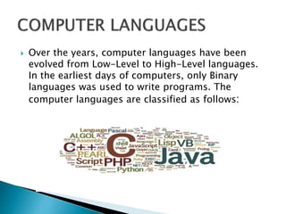 COMPUTER LANGUAGES programming languages.pptx