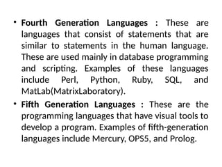 Computer Languages & its genearations.pptx