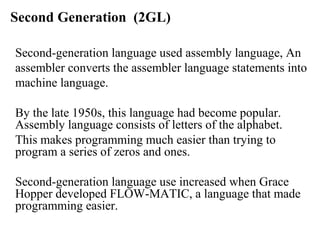 Computer languages and generation | PPT