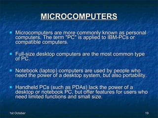Computer Lecture 1 | PPT
