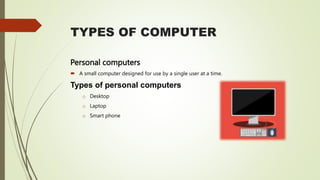 Computer Lecture 01.pptxIntroduction to Computers | PPT