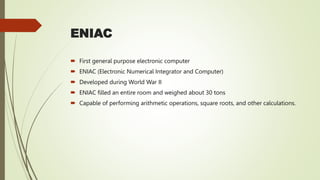 Computer Lecture #2 |History of Computer | PPT
