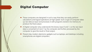 Computer Lecture 03.pptx |types of computer | PPT