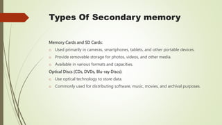 Computer Lecture 04.pptx Computer memory | PPT
