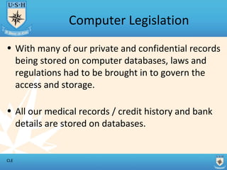 Computer Legislation2 T2 | PPT