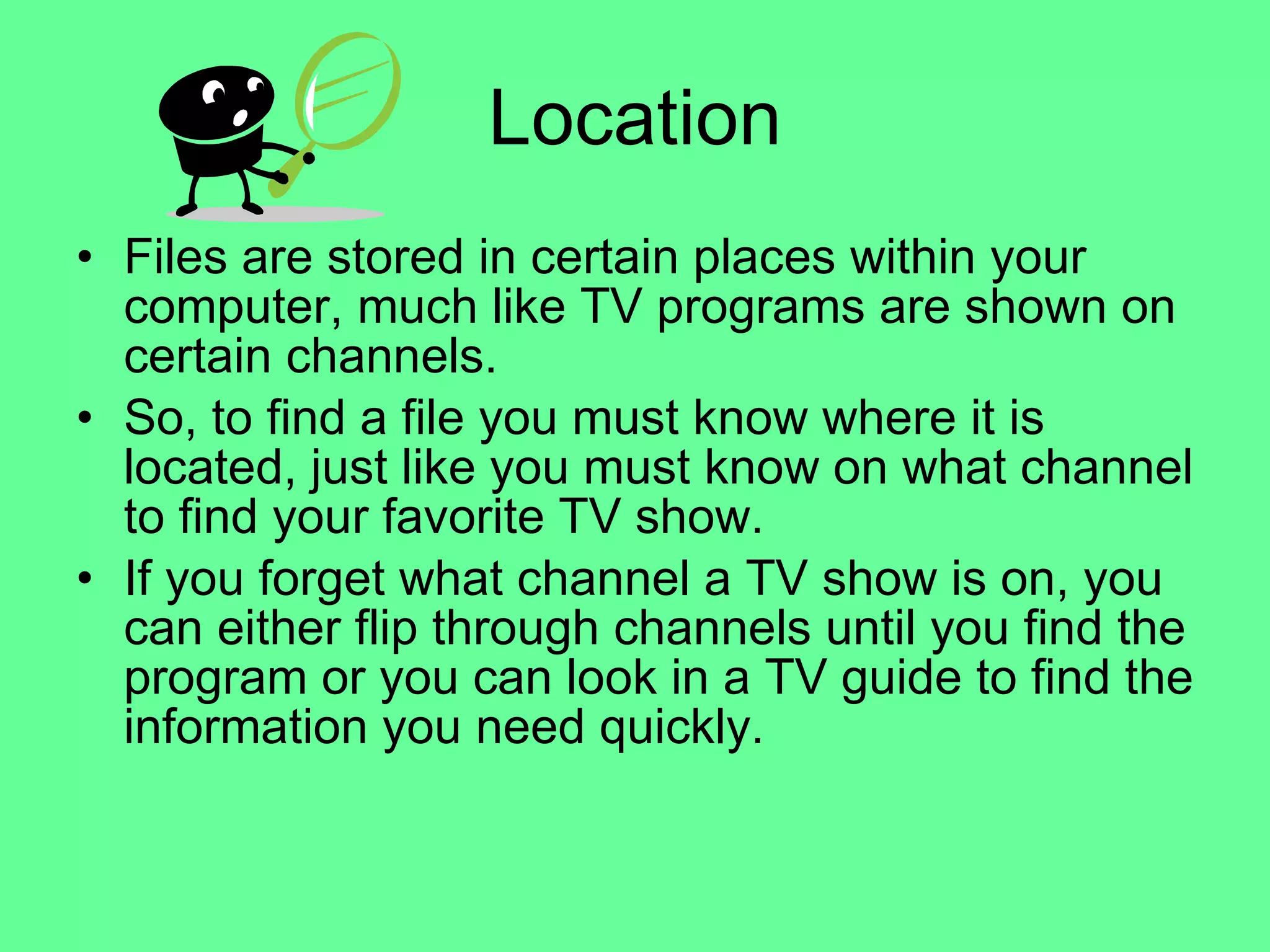 Computer lesson 7 files & folders | PPT