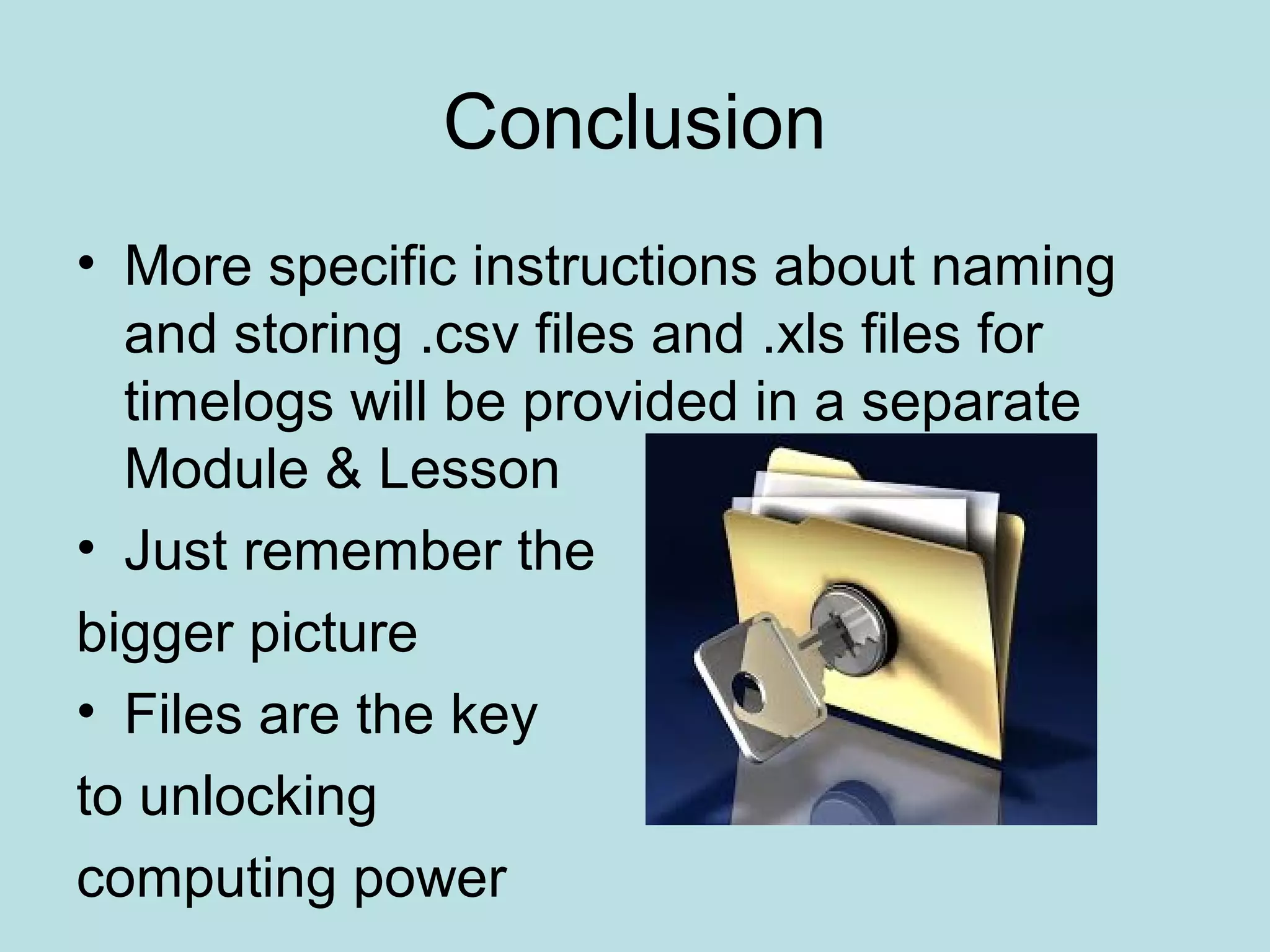 File & Folders @ UVM | PPT