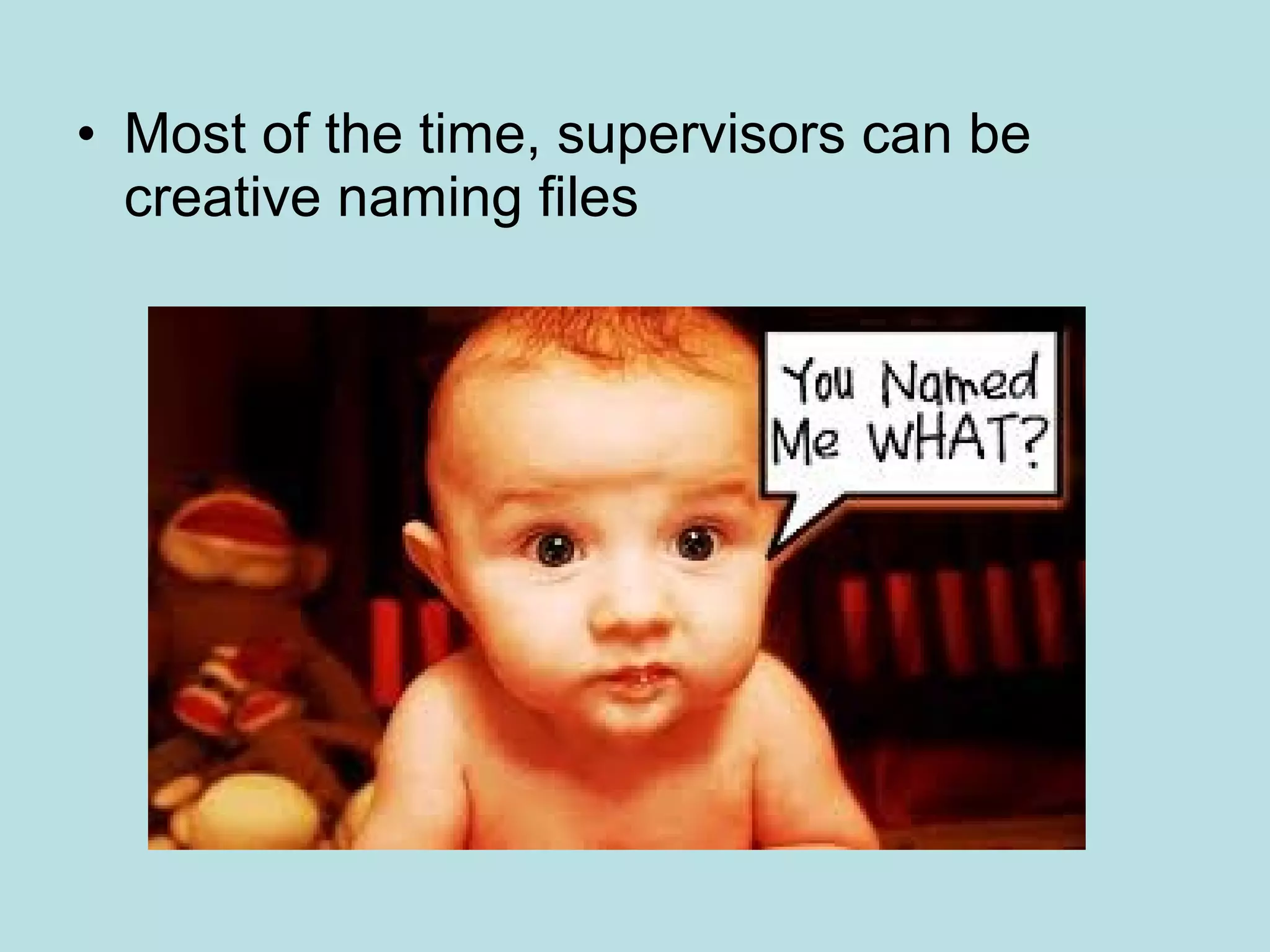 File & Folders @ UVM | PPT