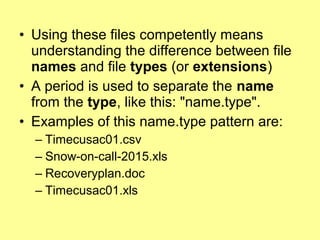 File & Folders @ UVM | PPT