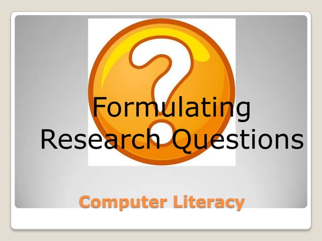 Computer Literacy | PPT
