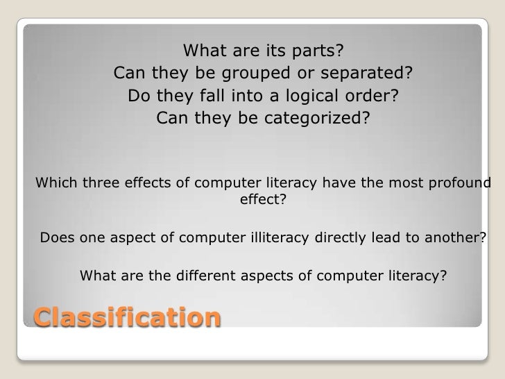 Computer Literacy
