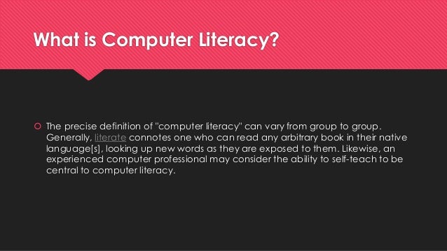Computer Literacy computer-literacy
