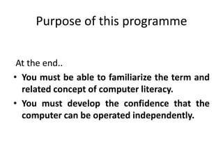 Computer literacy | PPTX