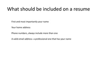 Computer literacy how to write a resume | PPTX