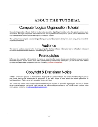 Computer logical organization_tutorial | PDF