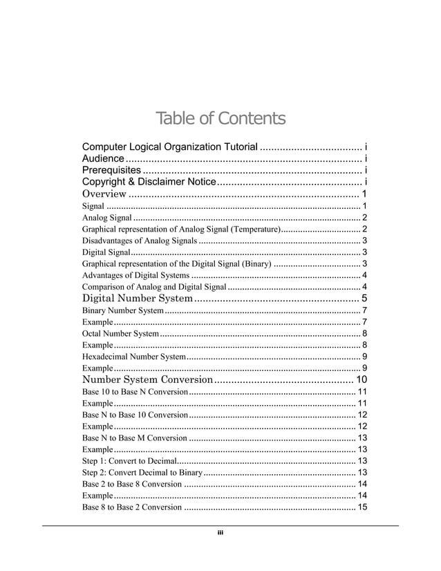 Computer logical organization_tutorial | PDF
