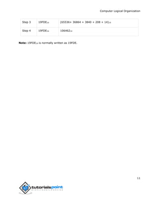 Computer logical organization_tutorial | PDF
