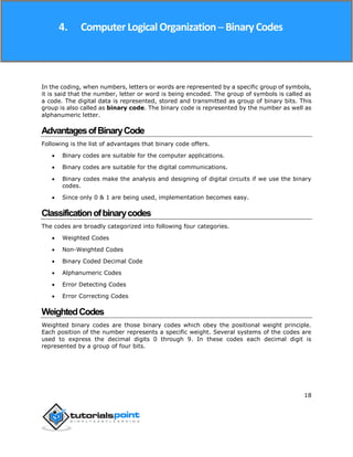 Computer logical organization_tutorial | PDF