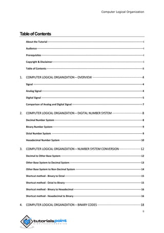 Computer logical organization_tutorial | PDF