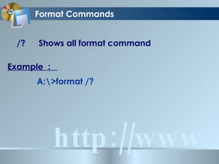 Computer maintenance | PPT | Internet for Beginners | Internet