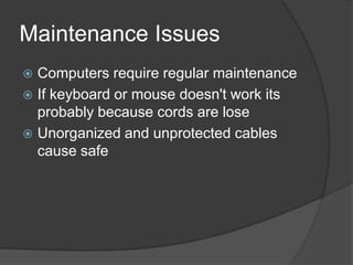 Computer maintenance | PPTX