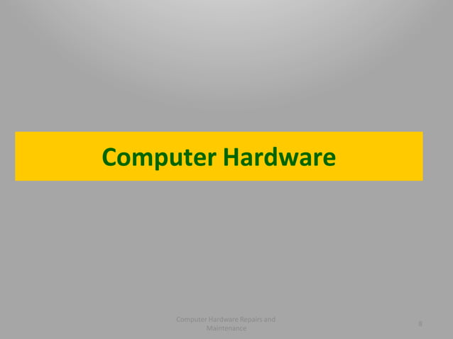 Computer Maintenance Presentation.pptx | Data Storage and Warehousing | Computing