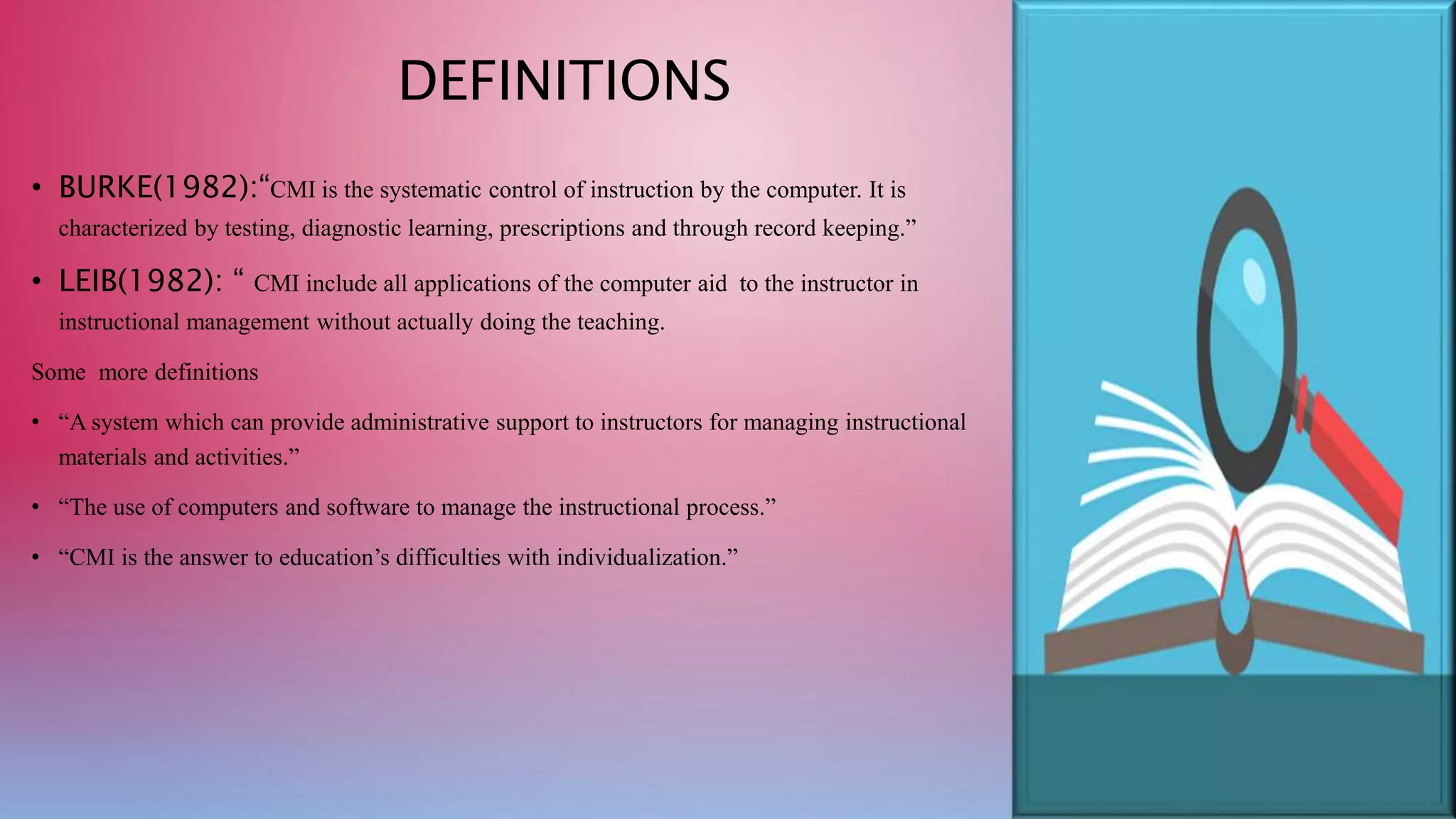 COMPUTER MANAGED INSTRUCTION | PPTX