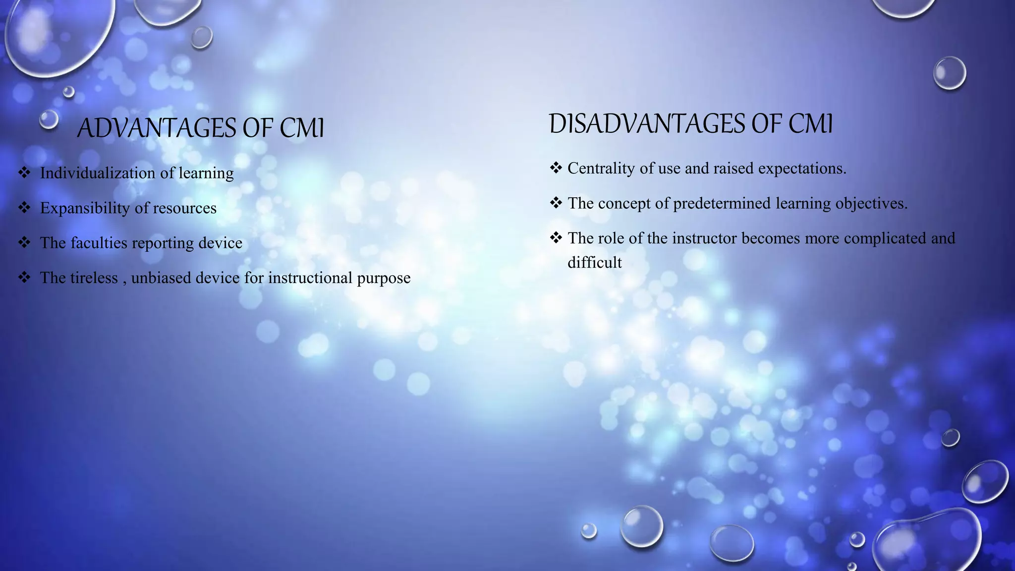 COMPUTER MANAGED INSTRUCTION | PPTX