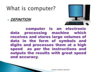 Computer material | PPTX | Consumer Electronics | Technology & Computing
