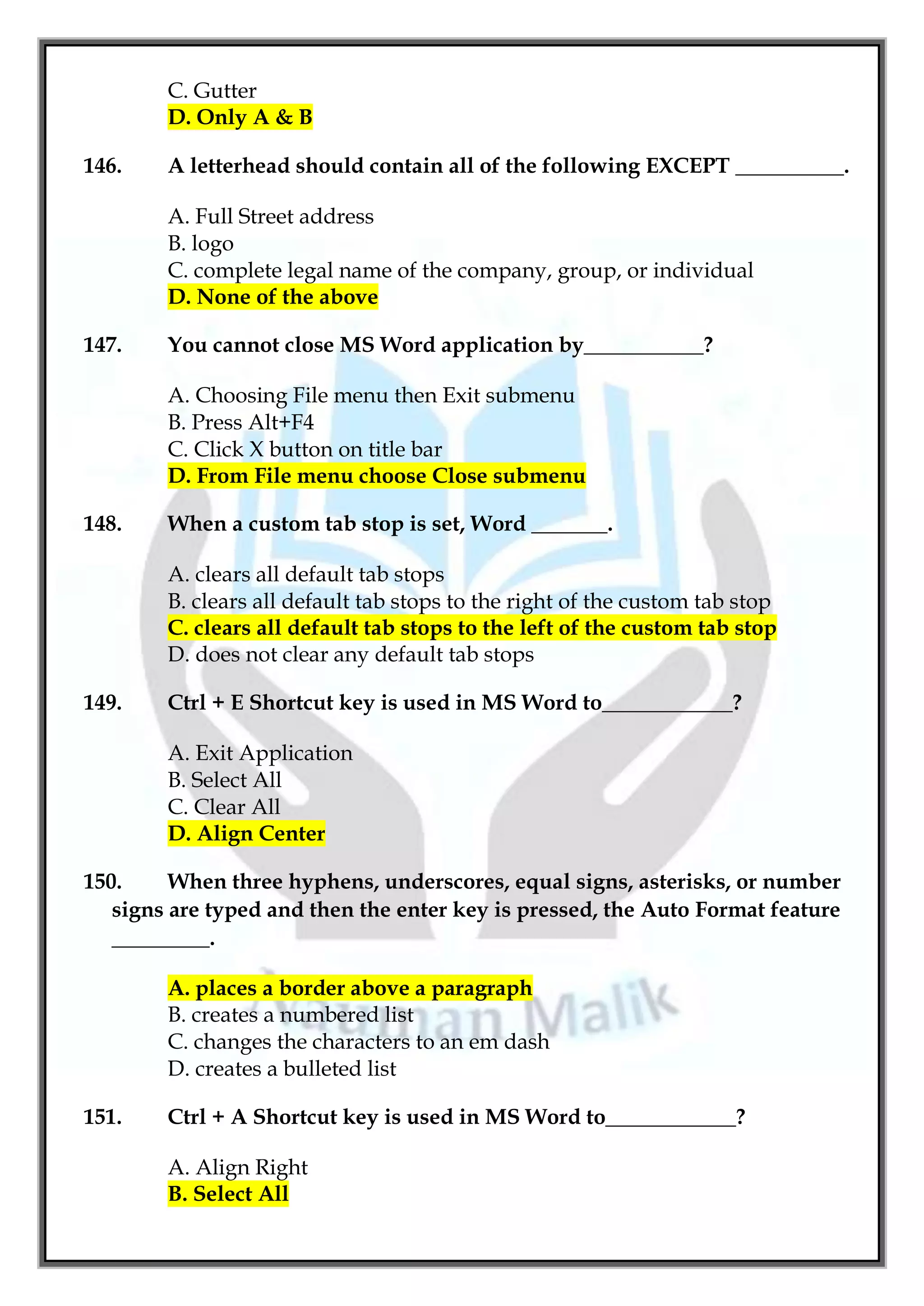Computer Mcqs.pdf | Desktop Publishing | Computer Software and Applications