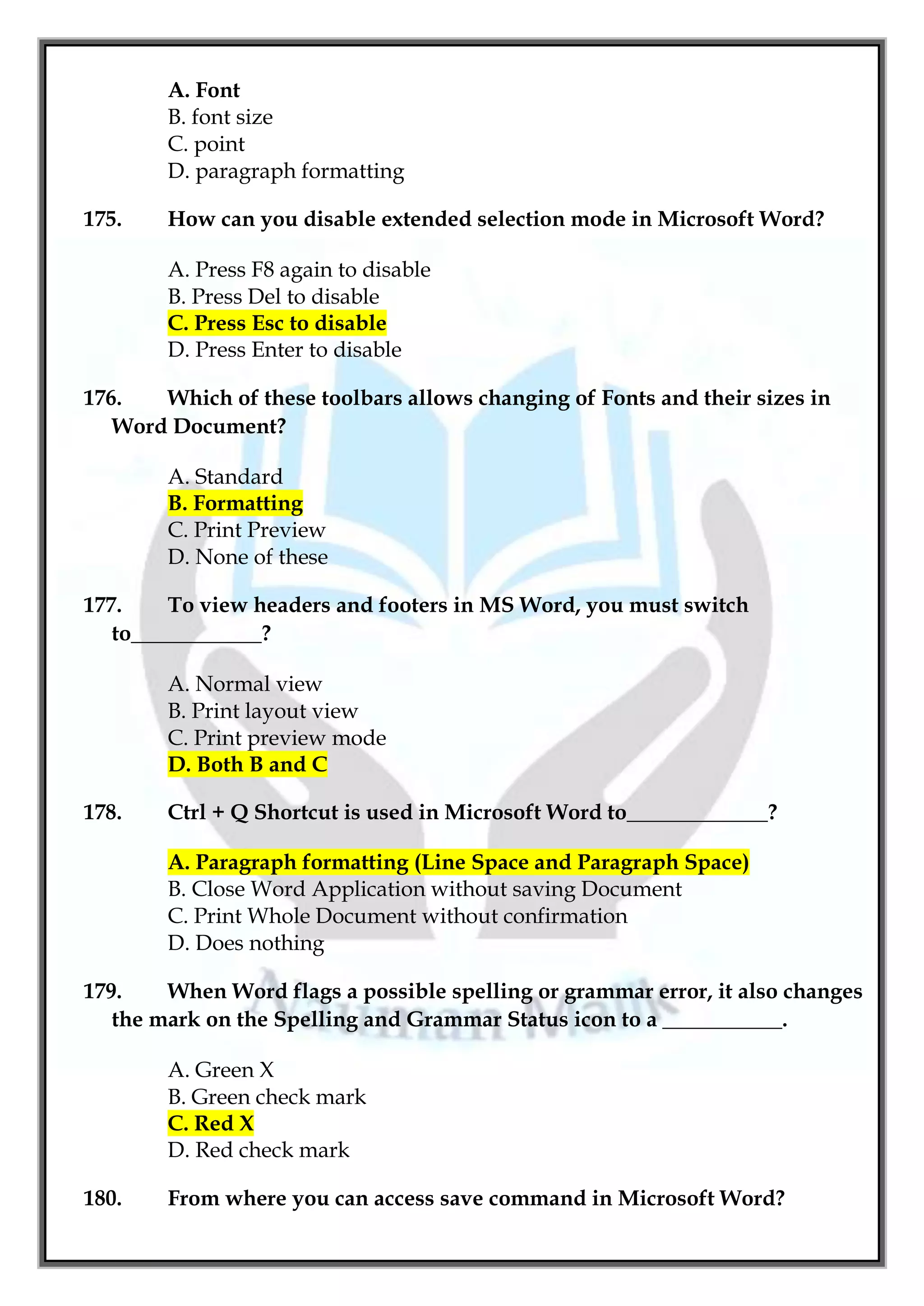Computer Mcqs.pdf | Desktop Publishing | Computer Software and Applications
