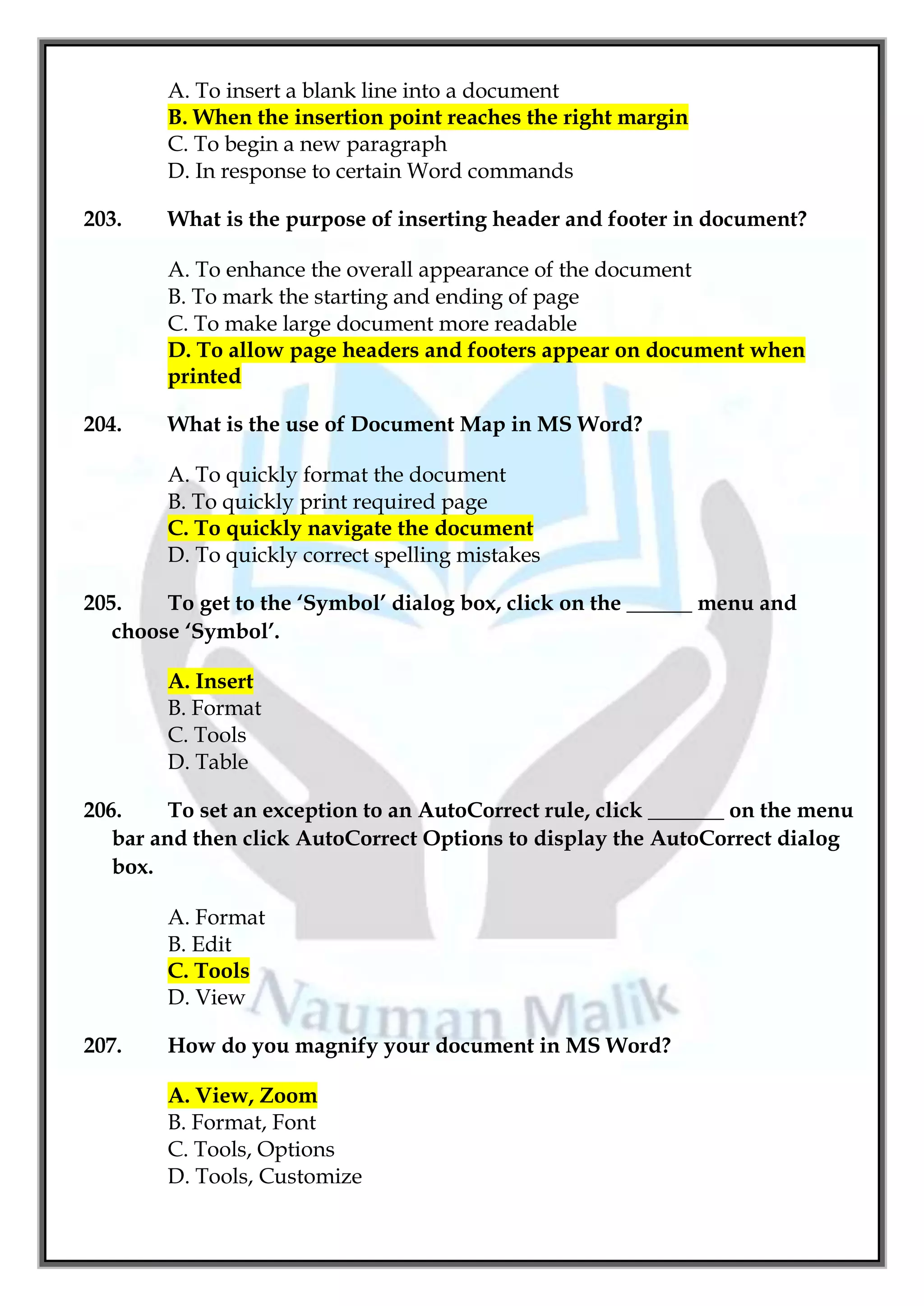 Computer Mcqs.pdf | Desktop Publishing | Computer Software and Applications