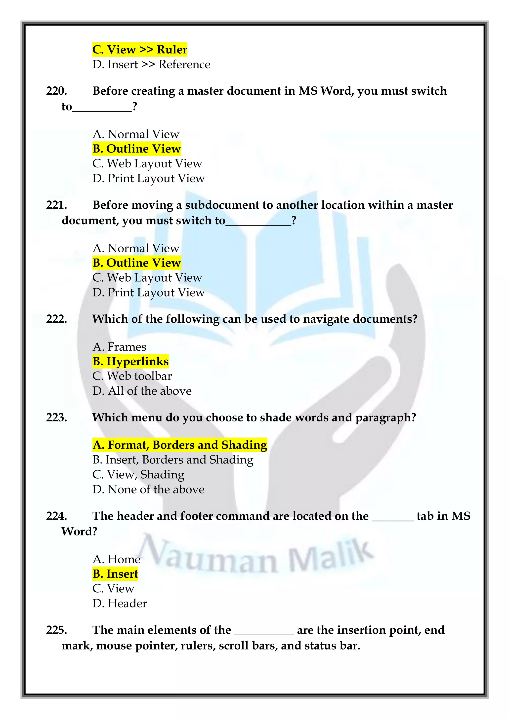 Computer Mcqs.pdf | Desktop Publishing | Computer Software and Applications
