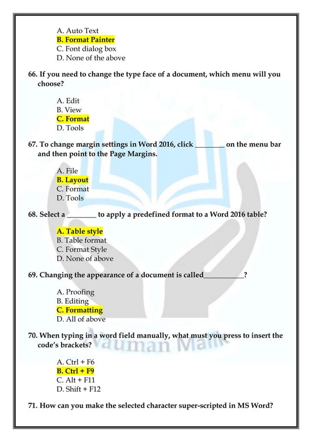 Computer Mcqs.pdf | Desktop Publishing | Computer Software and Applications