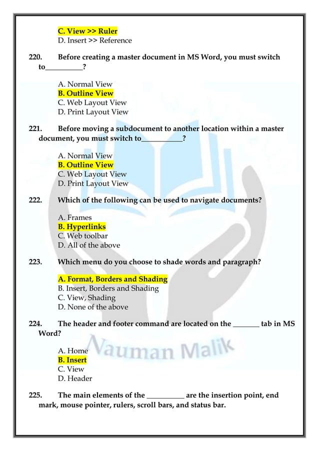 Computer Mcqs.pdf | Desktop Publishing | Computer Software and Applications