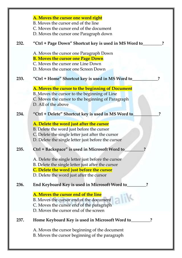 Computer Mcqs.pdf | Desktop Publishing | Computer Software and Applications