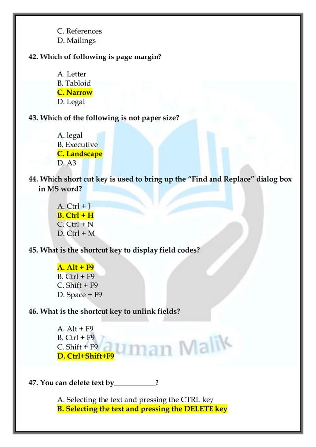 Computer Mcqs.pdf | Desktop Publishing | Computer Software and Applications