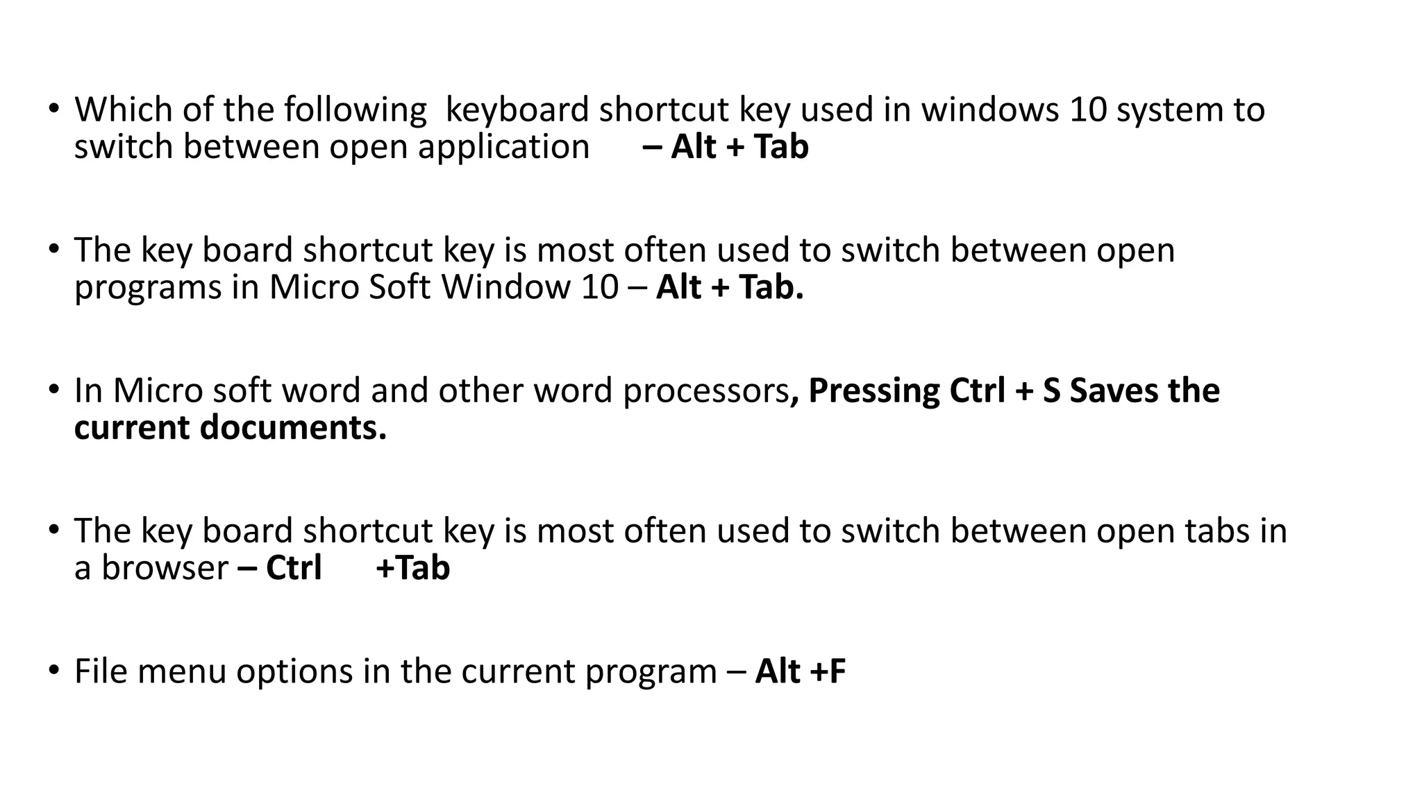 Computer Important Shortcut Keys help for all competitive exams | PPT