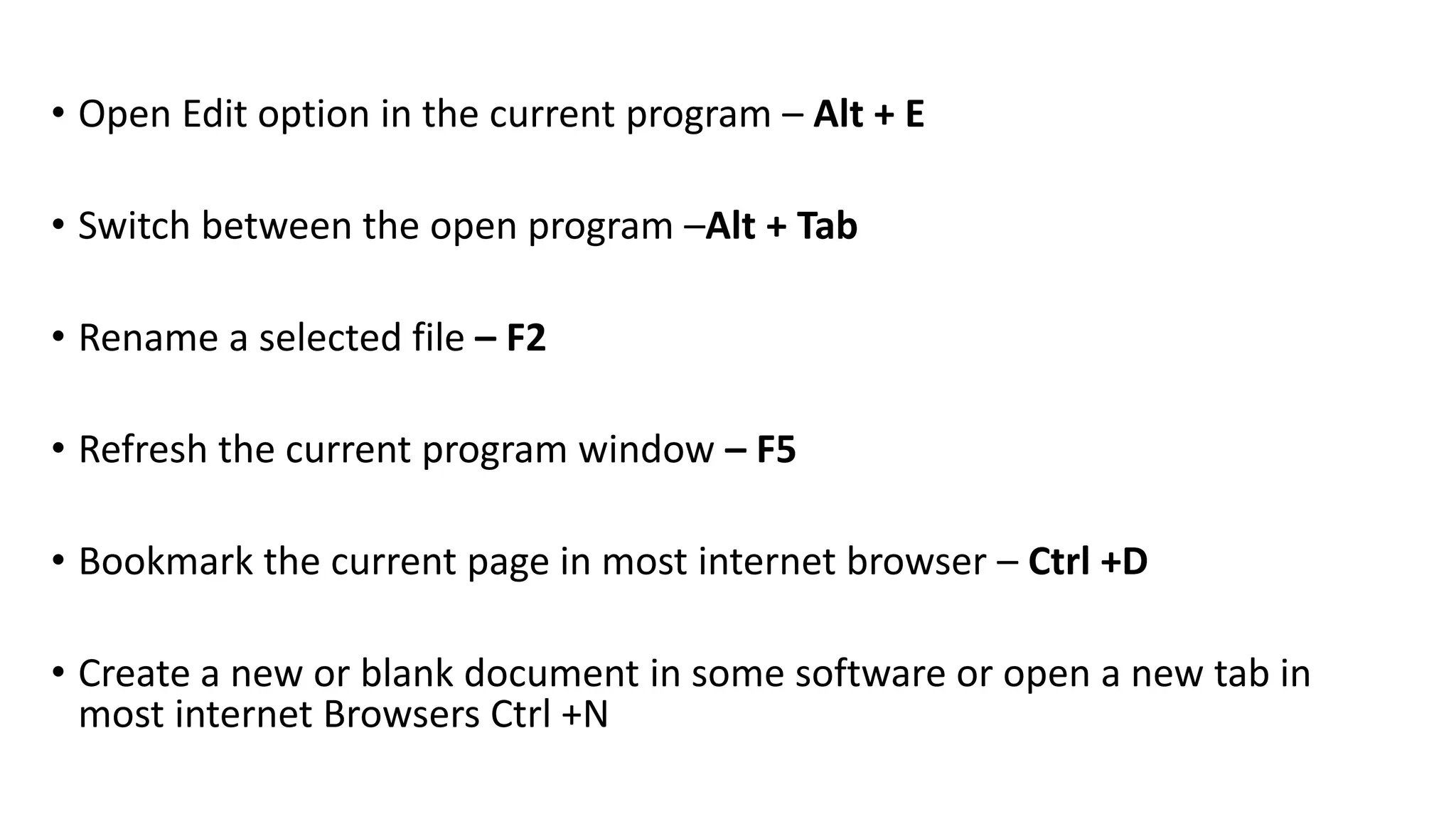 Computer Important Shortcut Keys help for all competitive exams | PPT