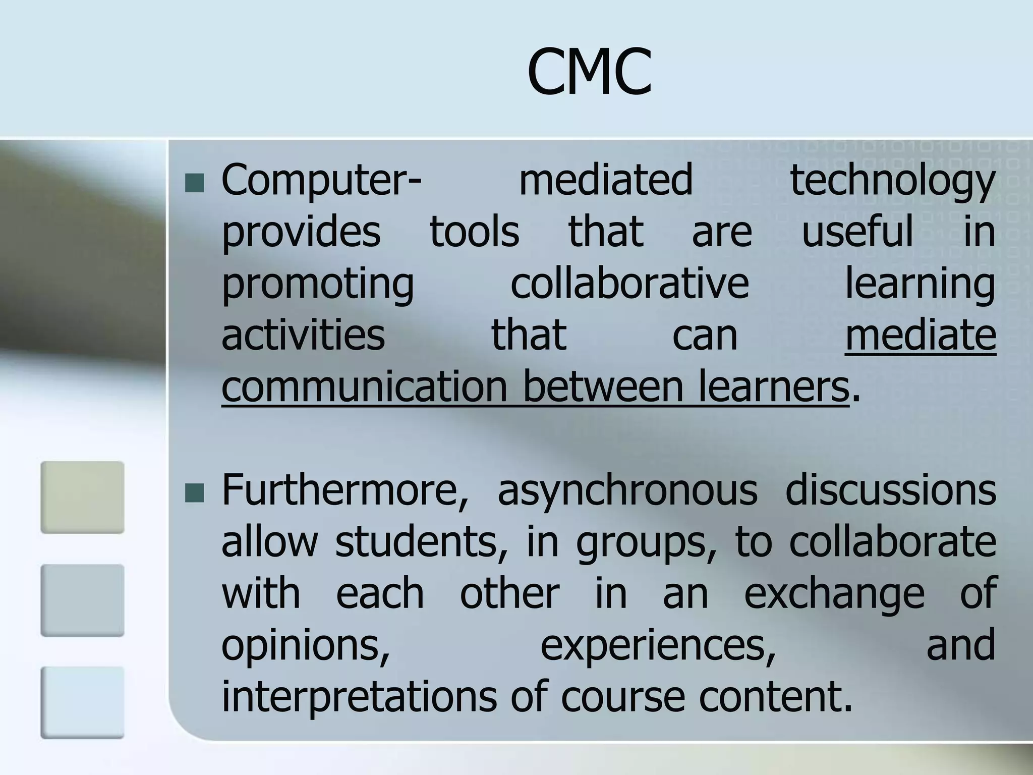 Computer mediated communication | PPT