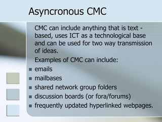 Computer mediated communication | PPT