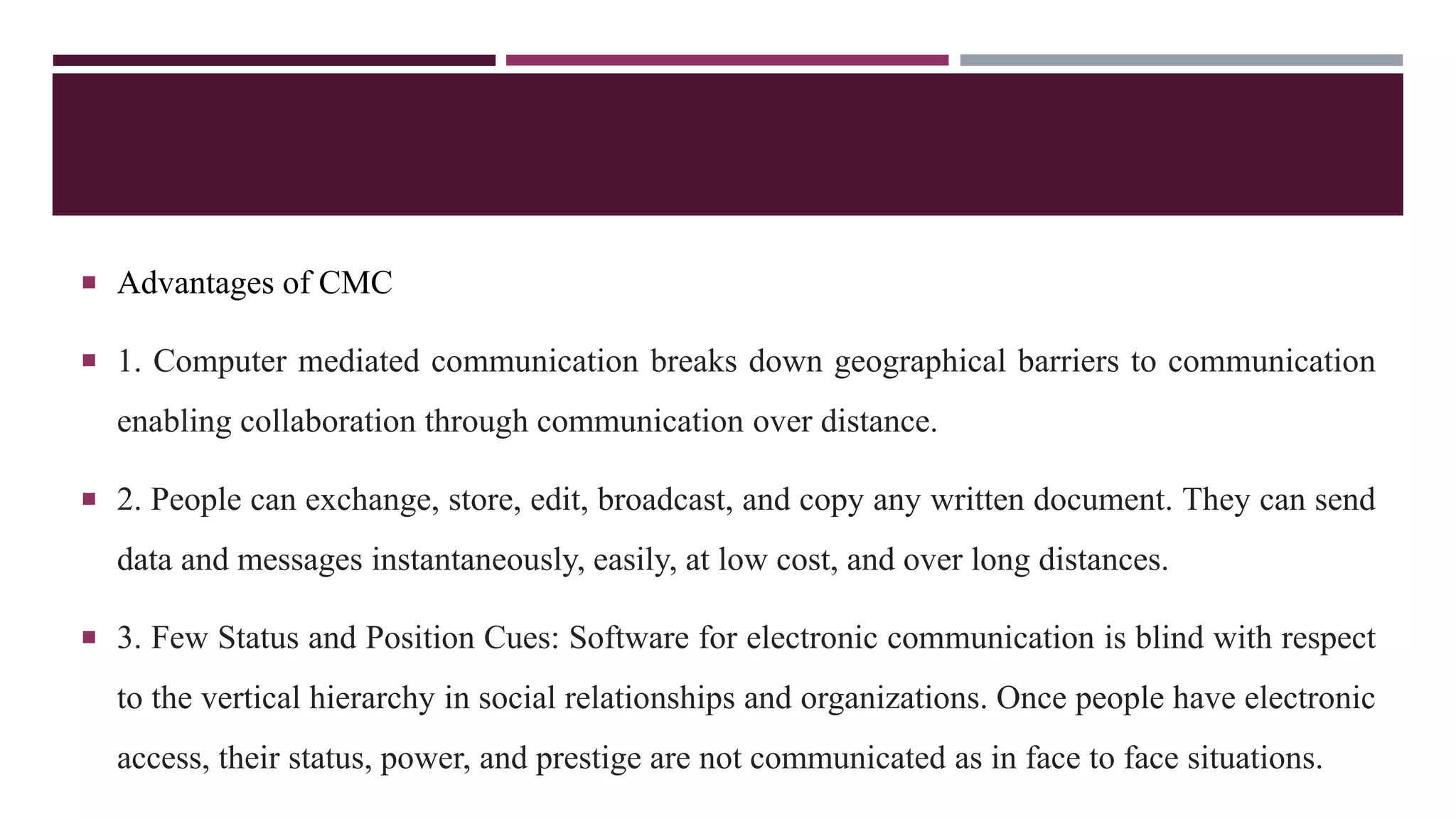 Computer mediated communication (cmc) | PPTX