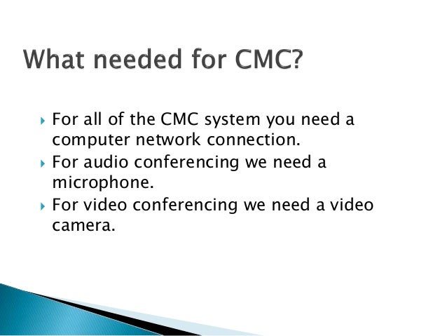 Computer mediated communication slide