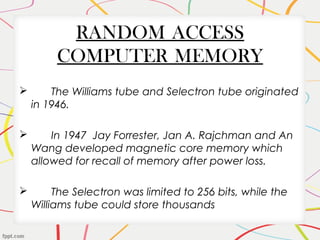 Computer memory | PPT