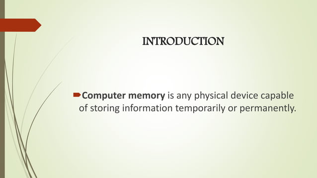 Computer Memory | PPTX