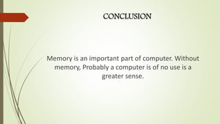 Computer Memory | PPTX
