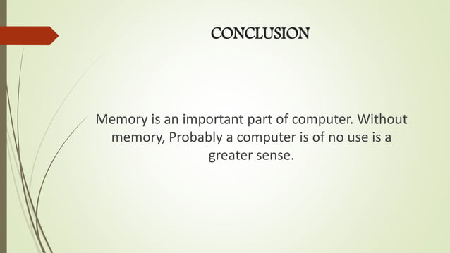 Computer Memory | PPTX