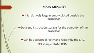 Computer Memory | PPTX