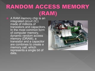 Computer memory & Memory Storage Devices. | PPTX